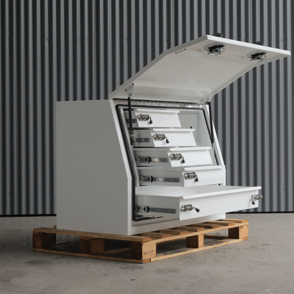 1200mm 5 Drawer Gullwing Toolbox | Worksite Ute Storage | Apboxes ...