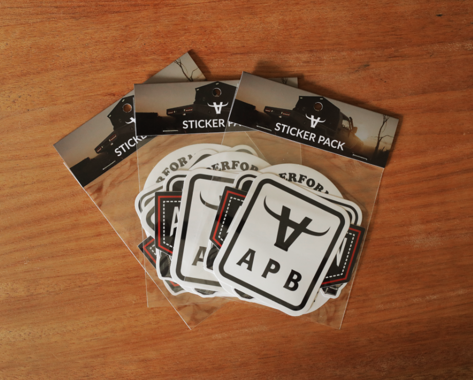 Sticker Pack (4) | Australian Performance Boxes | Aluminium Canopies