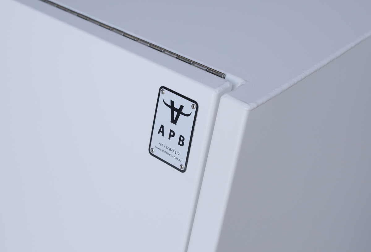 Australian Performance Boxes Logo Plate | Aluminium Canopies & Dog Box